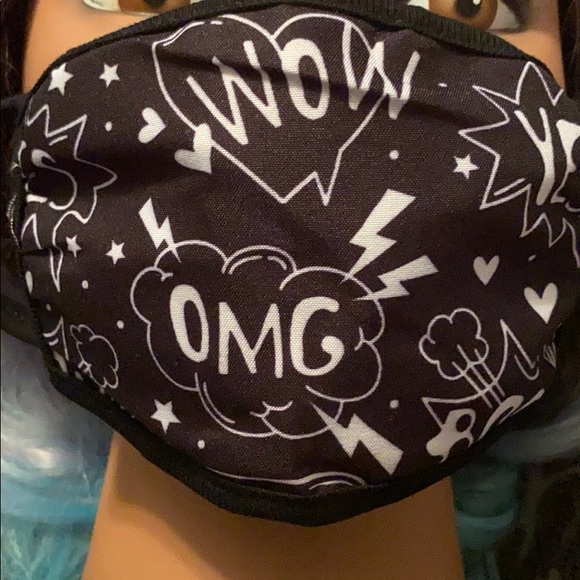 Accessories | Omg Face Mask Kids Black And White | Poshmark
